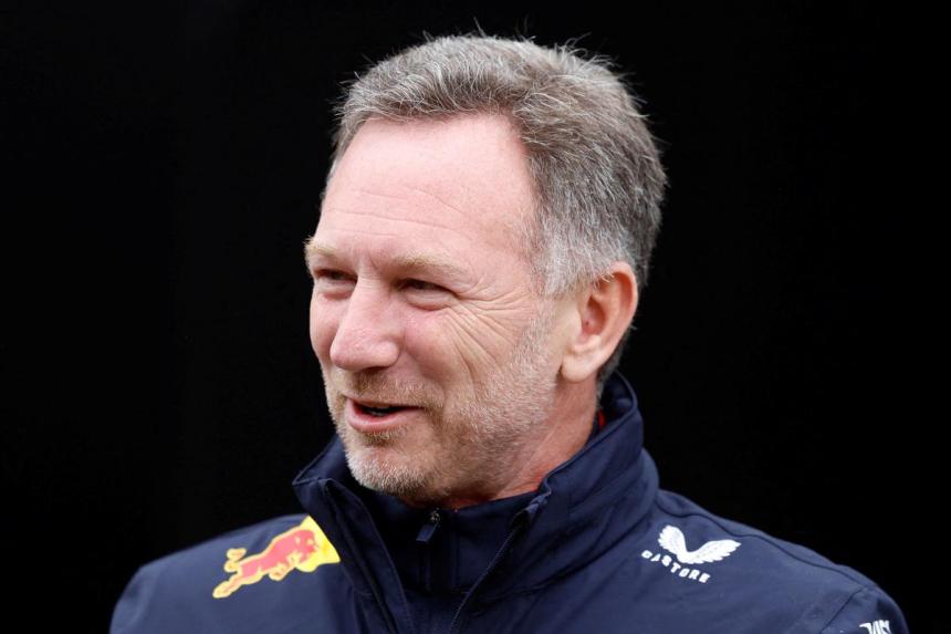 Horner gets to drive a Red Bull as stand-in for Vettel | The Straits Times