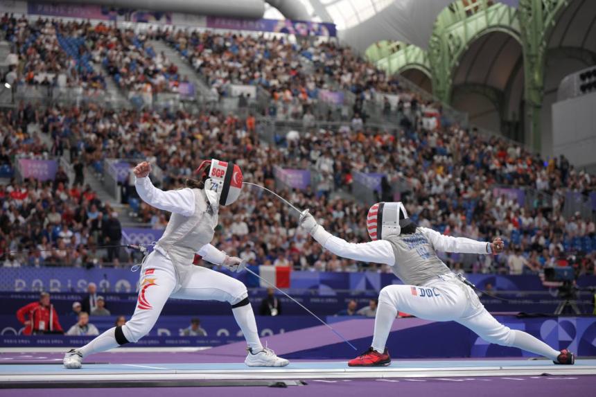 Singapore fencer Amita Berthier bows out of Paris Olympics | The ...
