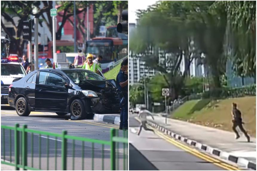 Police arrest 2 men in Toa Payoh after car chase, find drugs, knife and ...