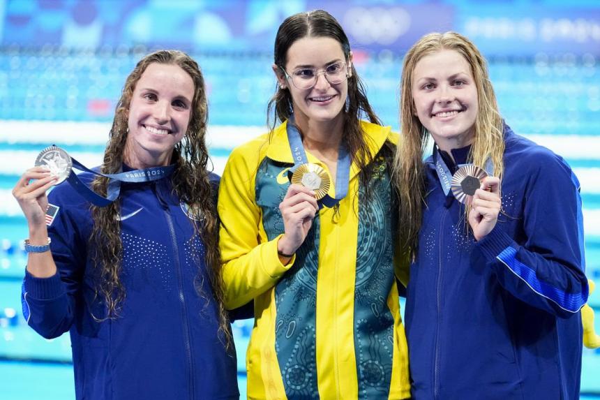 Swimming-US win 3,000th Olympic medal but struggle for golds in Paris ...