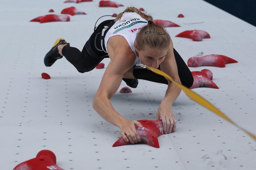 ‘It’s our medal’ as Polish speed climber Aleksandra Kalucka shares ...