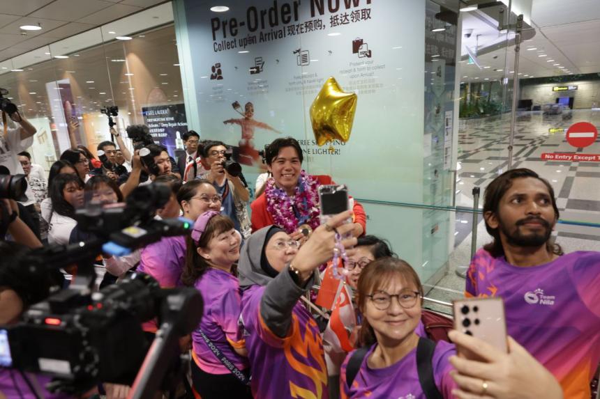 ‘Welcome home Max!’: S’pore’s Olympic bronze medallist Max Maeder ...