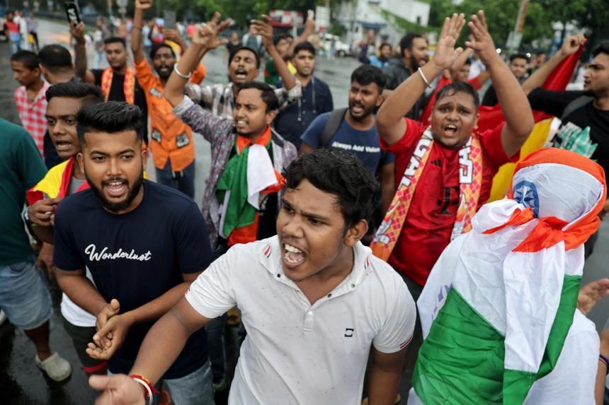 Protests over Indian doctor’s rape and murder unite rival football fans ...