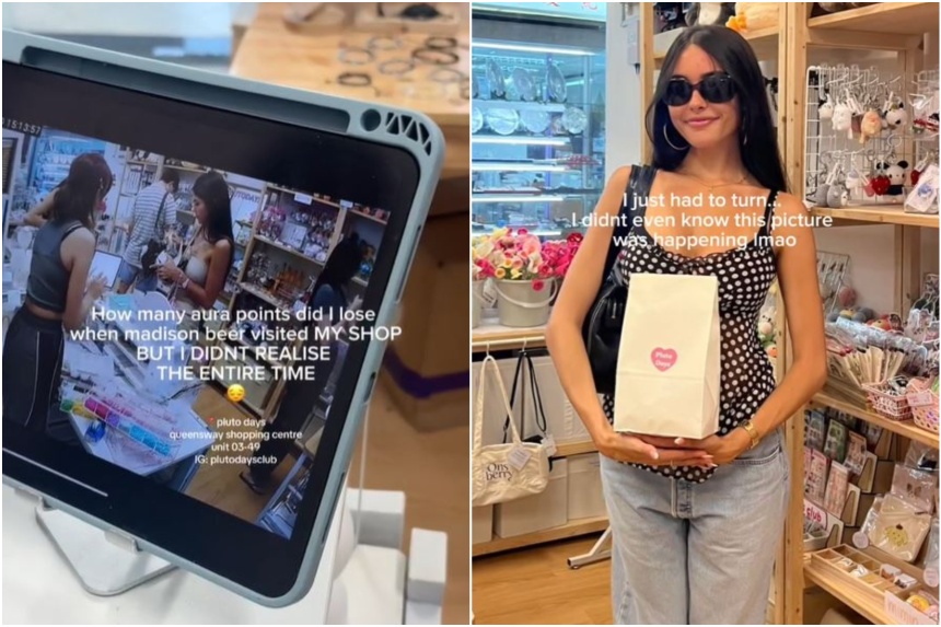 Singer Madison Beer visits Queensway Shopping Centre gift shop ahead of ...