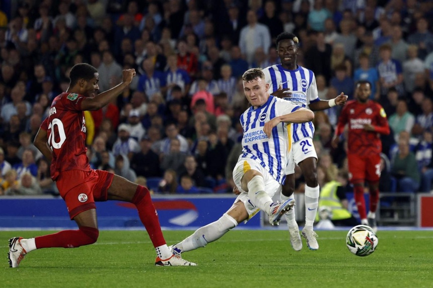O'Riley injured as Brighton fly past Crawley 4-0 in League Cup | The ...