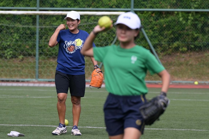 Coach, mentor, nanny – MGS softball coach Elaine Chua wants to instil lifelong values | The ...