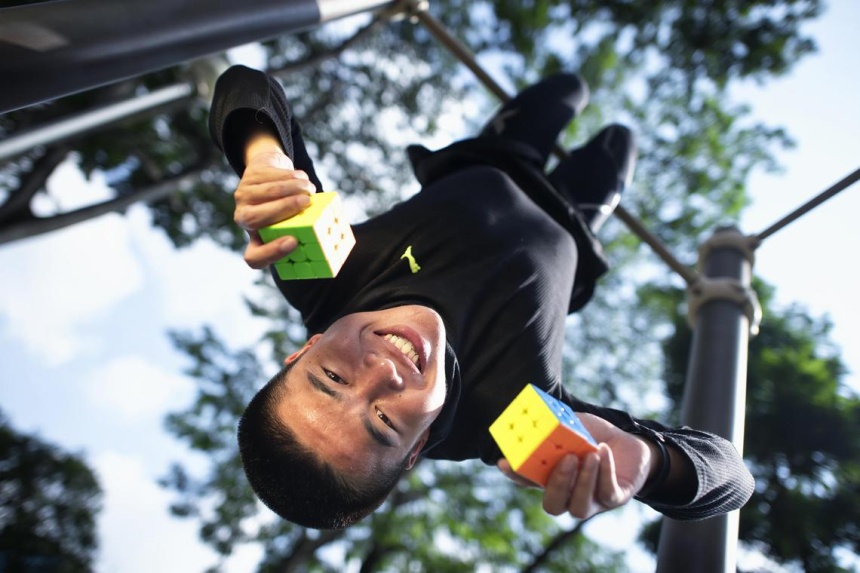 S’porean holds highest number of Guinness World Records in speedcubing | The Straits Times