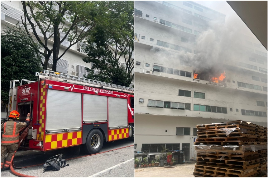 2 dead after fire breaks out at Kaki Bukit industrial building | The ...