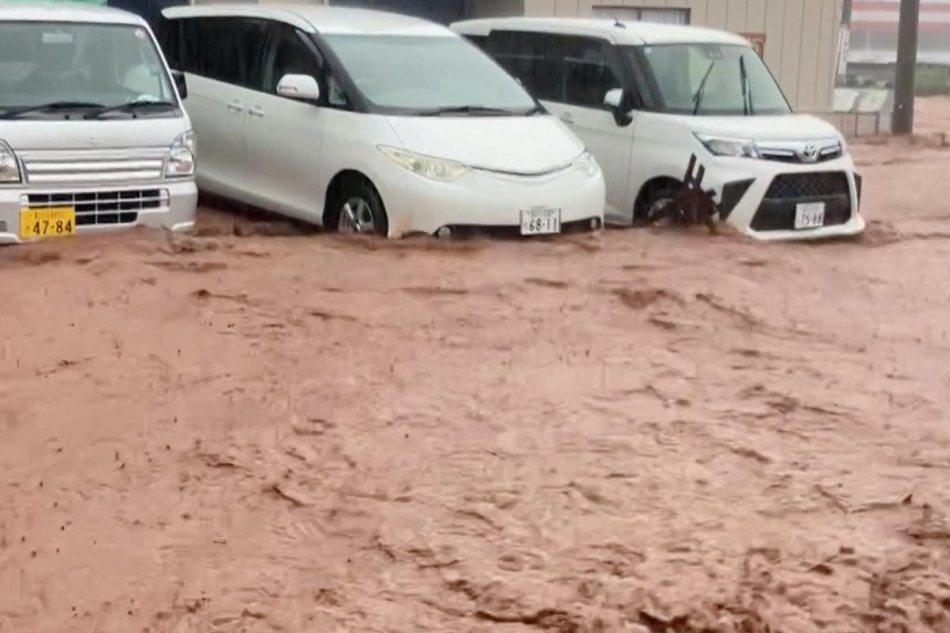 One dead, 7 missing as heavy rain triggers floods in central Japan | The Straits Times