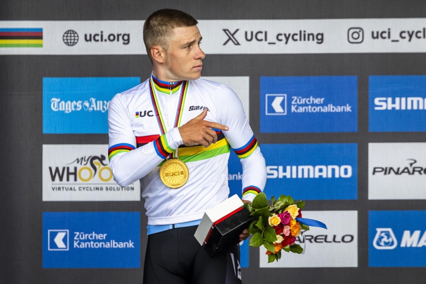Olympic champion Remco Evenepoel retains world title in ‘toughest time ...