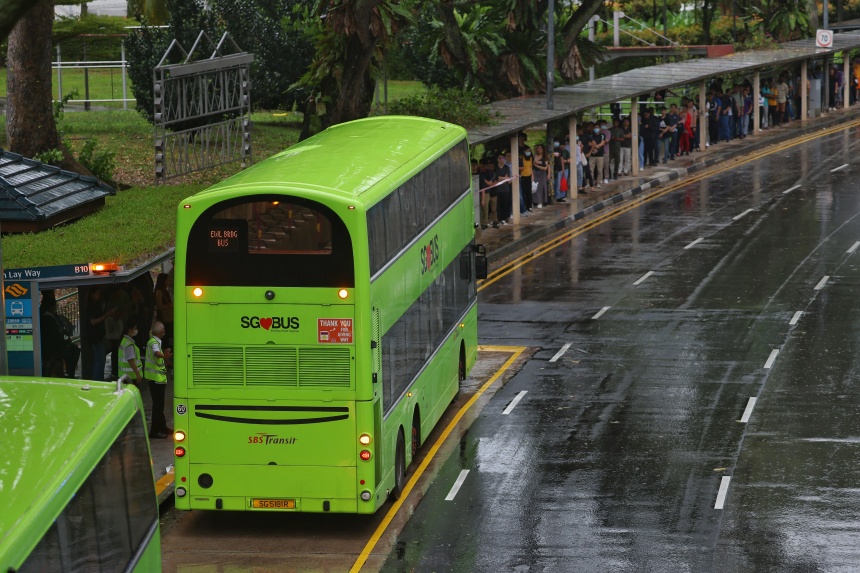 Longer travel time, snaking bus queues: EWL passengers cope with 2nd ...