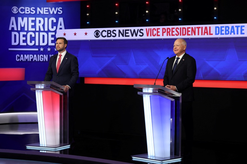 J.D. Vance, Tim Walz clash, politely, at policy-heavy US vice-presidential debate | The Straits ...