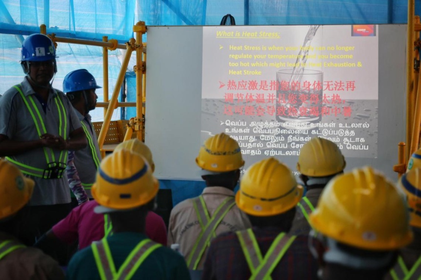 Building heat resilience: Helping construction workers adjust to S’pore ...