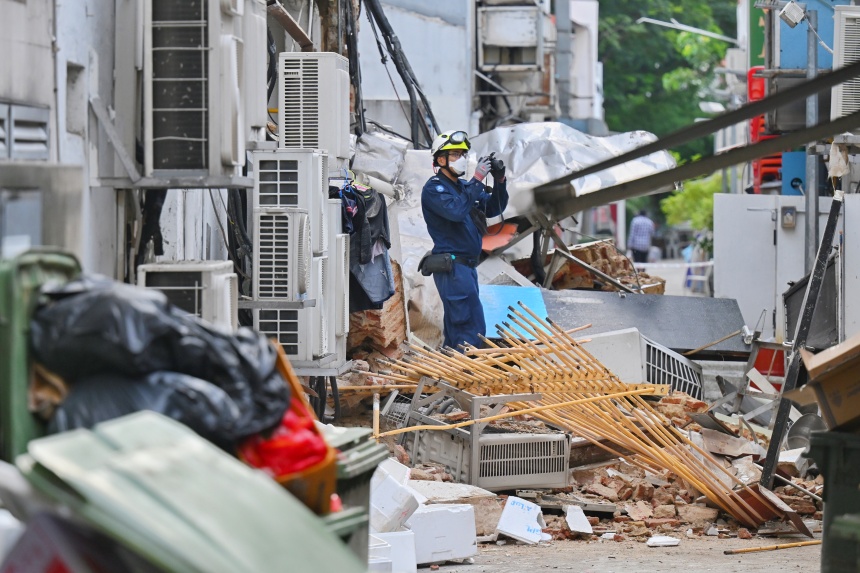 Gas explosion in Syed Alwi Road leads to collapse of two shophouses, 6 ...