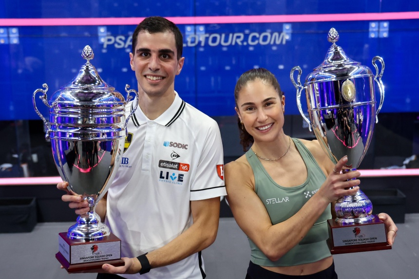 Defending champions Ali Farag and Nele Coll set for Singapore Squash ...