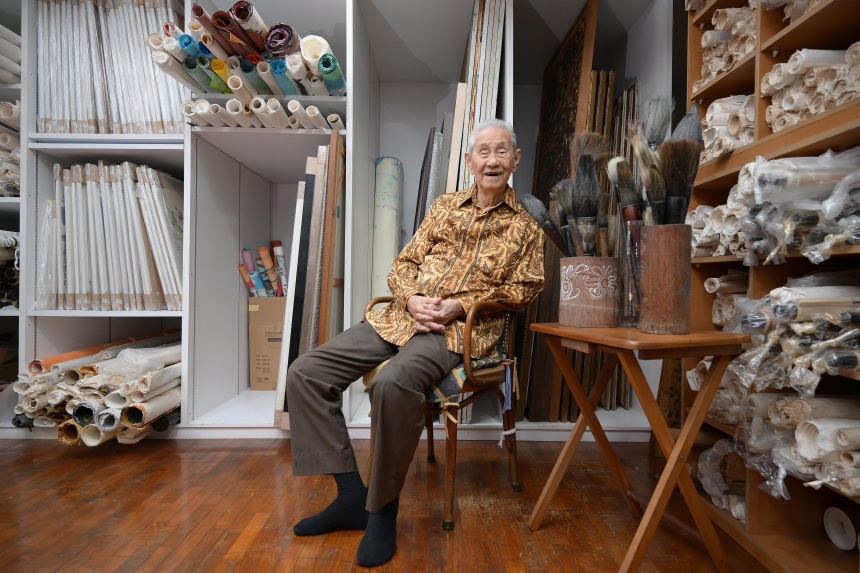 ‘Art has given me longevity’: Lim Tze Peng, 103, ebullient about National Gallery solo ...