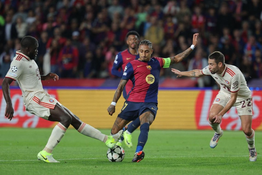 Raphinha hat-trick helps Barca thrash Bayern in Champions League | The Straits Times