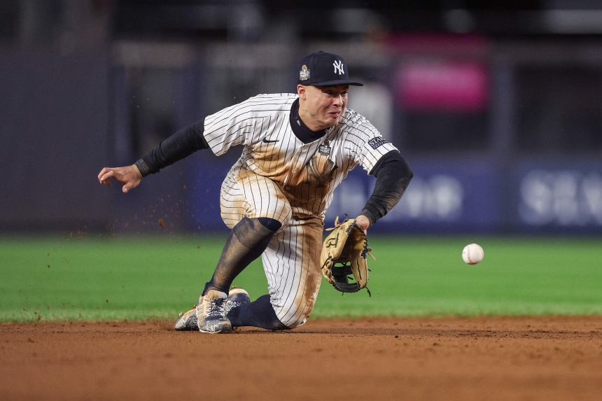Anthony Volpe’s grand slam helps NY Yankees avoid World Series sweep by LA Dodgers | The Straits ...