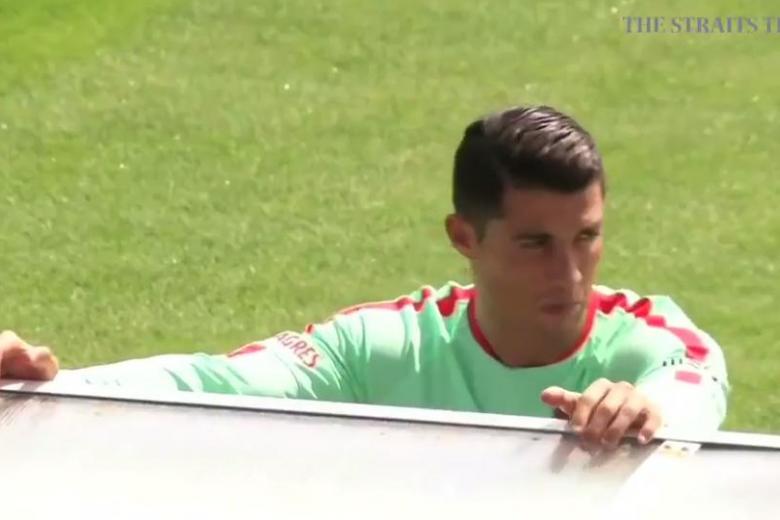 Euro 2016: Under-pressure Ronaldo throws reporter's microphone in lake ...