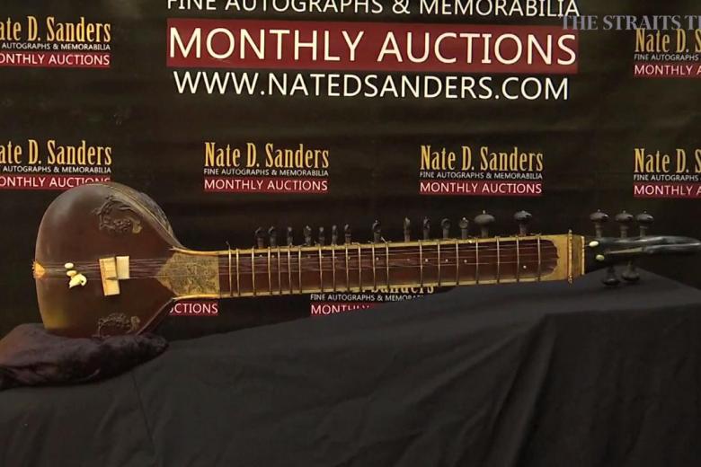 George Harrison’s personal sitar up for auction | The Straits Times