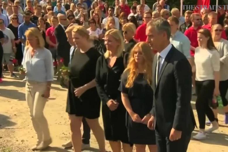 Breivik attack marked on Utoya island | The Straits Times