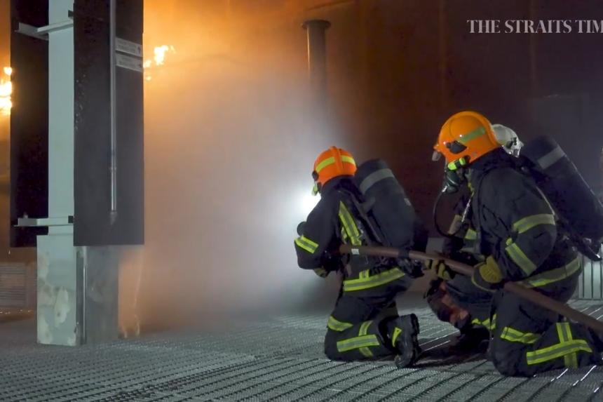 NSFs fight live fire as part of SCDF’s firefighting training | The ...