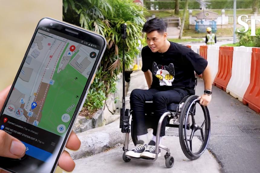 Barrier-free routes for wheelchair users to be shown on OneMap app from ...