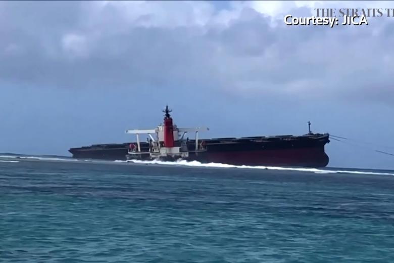 Mauritius arrests captain of ship in oil spill | The Straits Times