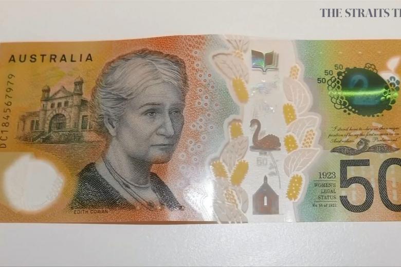 Typo on Aussie $50 note brings blushes for central bank | The Straits Times