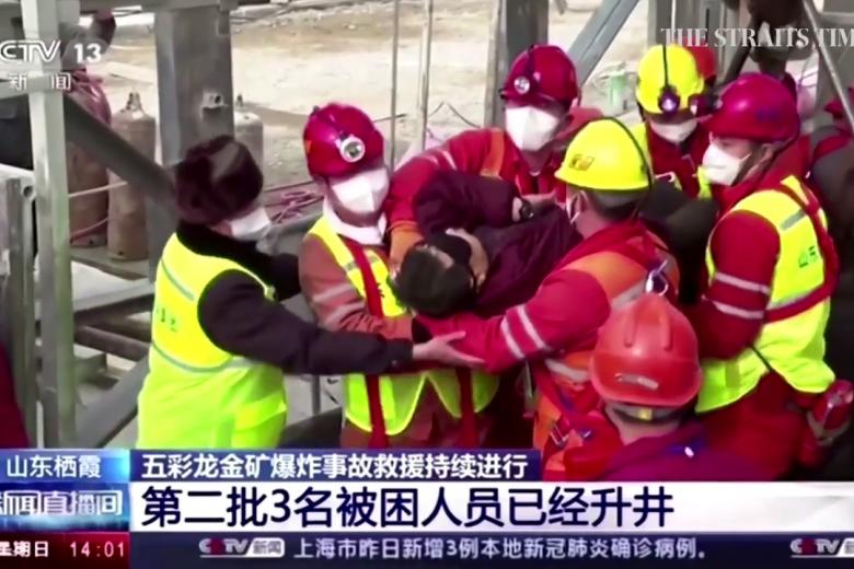 Gold mine explosion in China traps 22 workers underground | The Straits ...
