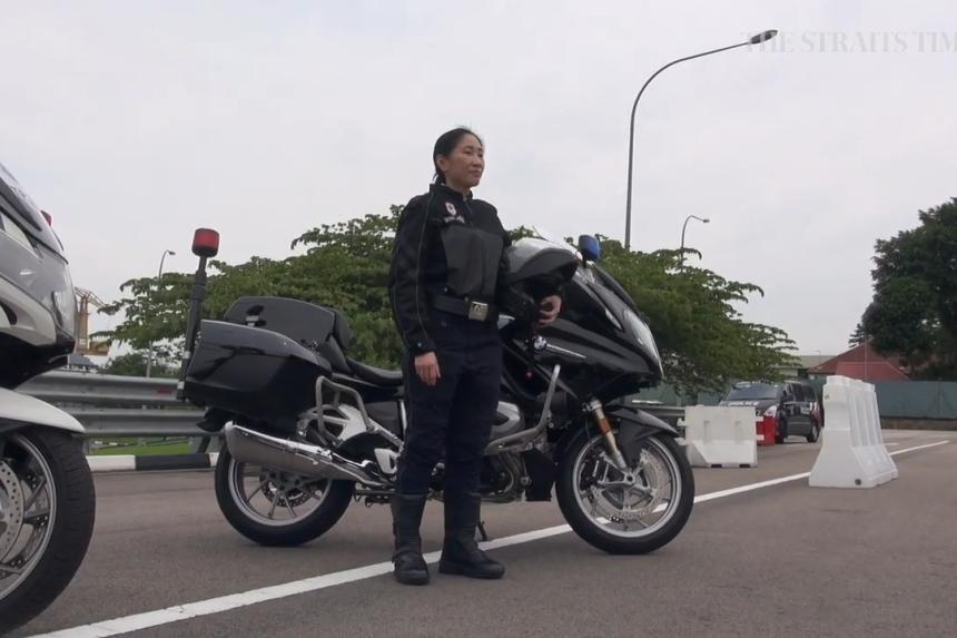 Chasing speed demons all in a day's work for female officer in Traffic ...