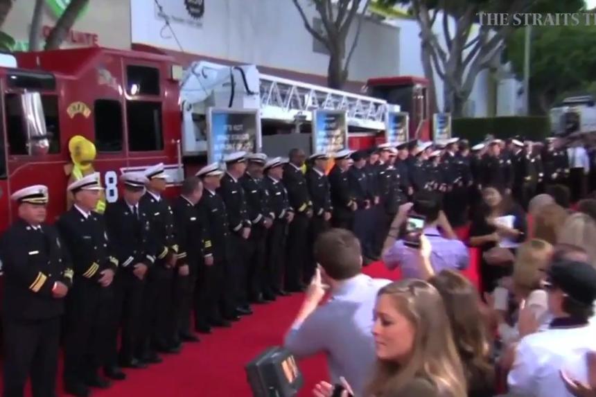 Stars, first responders share red carpet at the premiere of Only The ...