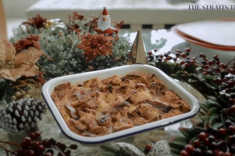 Make a brandy panettone pudding for dessert | The Straits Times