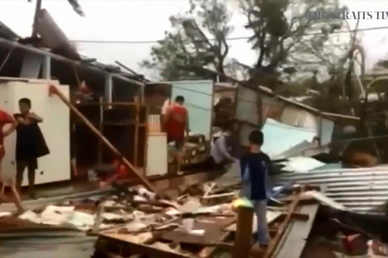 Blackouts, flooding as cyclone batters Tongan capital | The Straits Times