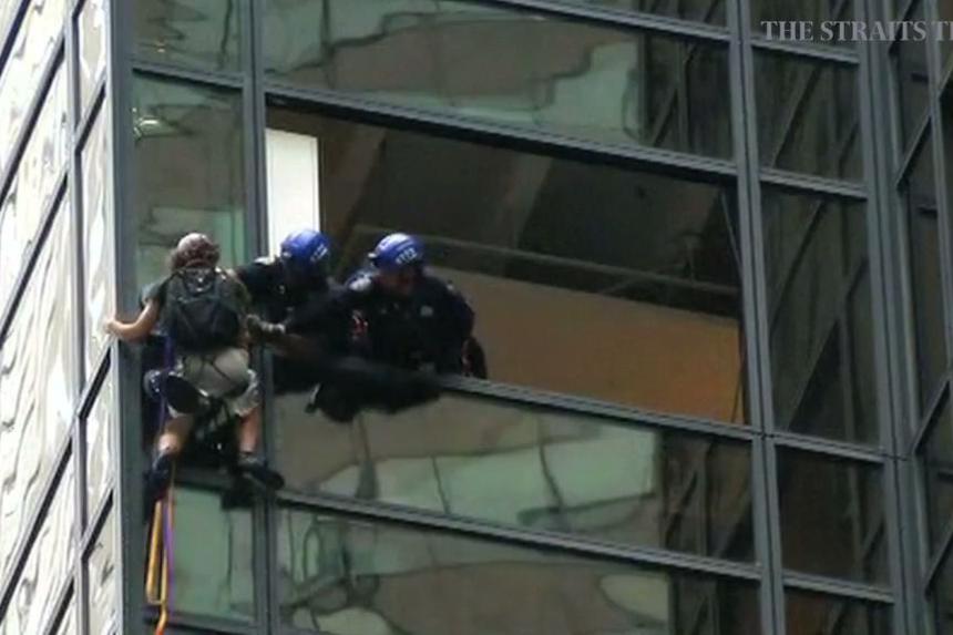 Man arrested after scaling Trump Tower; anonymous video claims he was ...