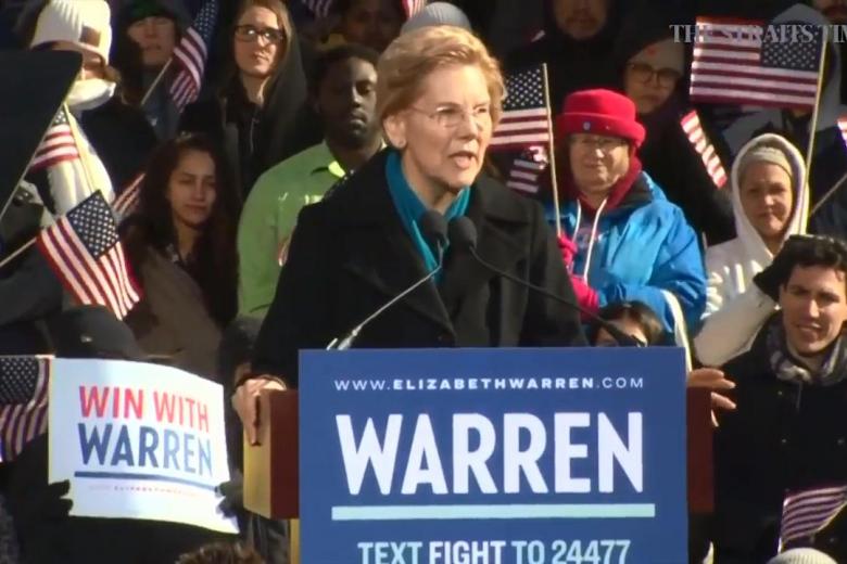 US Senator Elizabeth Warren launches 2020 presidential campaign, sounds ...