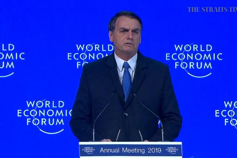 Brazil's Jair Bolsonaro uses Davos speech to appeal to big business ...