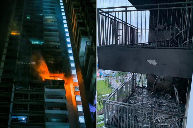 300 evacuated, 3 hospitalised after fire breaks out at HDB flat at The ...