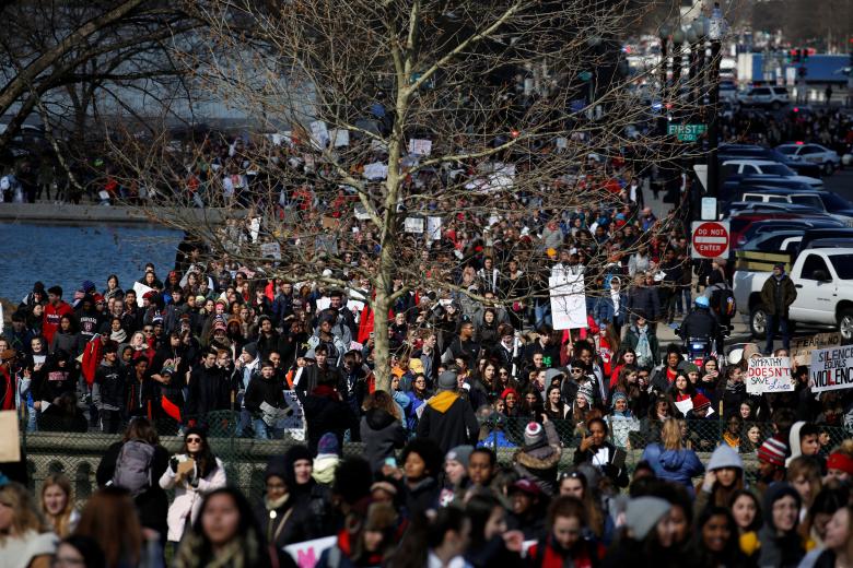 US poised for largest gun control protest in a generation | The Straits ...