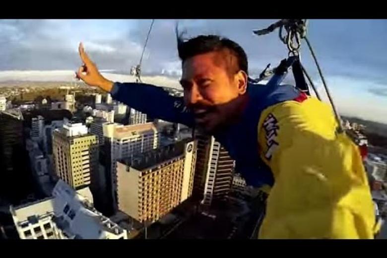 Blog: Base jumping from the top of New Zealand's tallest building ...