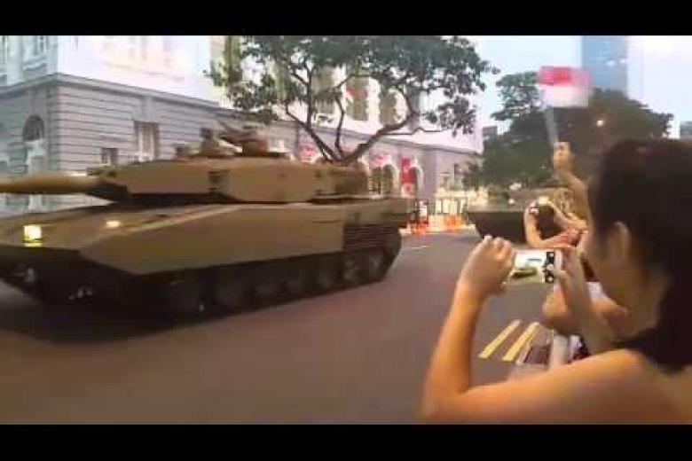 Show of military might as Army, Navy, Air Force and Police Force ...