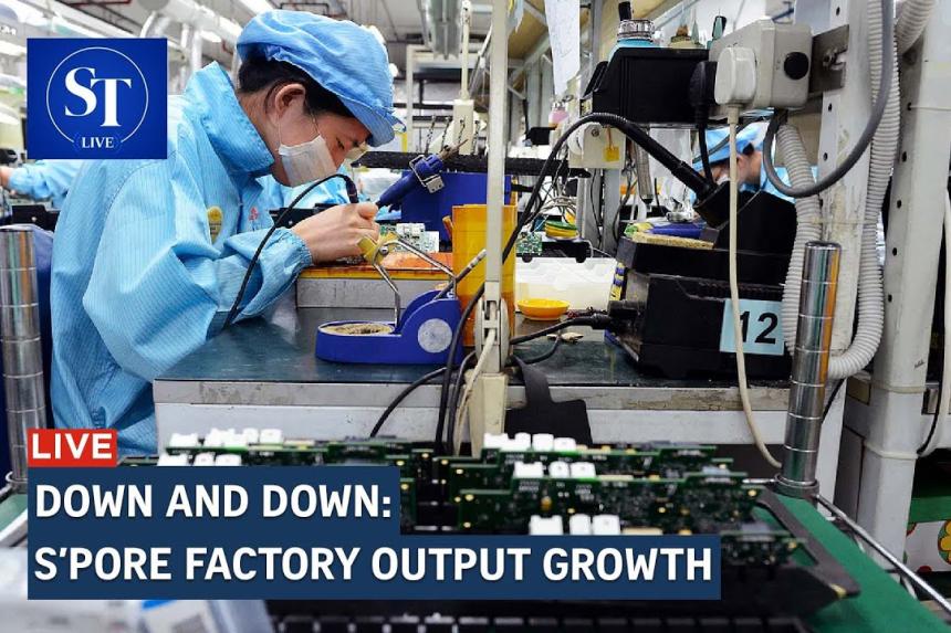 Singapore factory output sees weakest growth in 11 months as ...