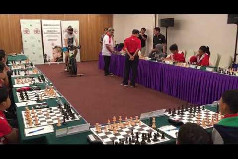 First blindfolded chess match held in South-east Asia with American ...