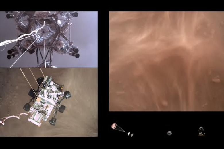 Nasa releases first audio and video of Perseverance rover landing on ...