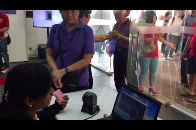 Residents try out new e-registration system ahead of next month's ...