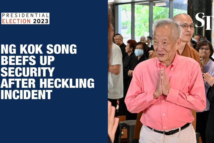 Ng Kok Song resumes walkabouts, beefs up security after heckling ...
