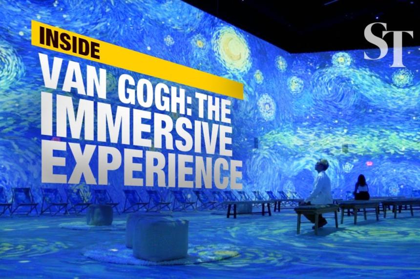 Step into Vincent van Gogh’s paintings at this immersive exhibition | The Straits Times