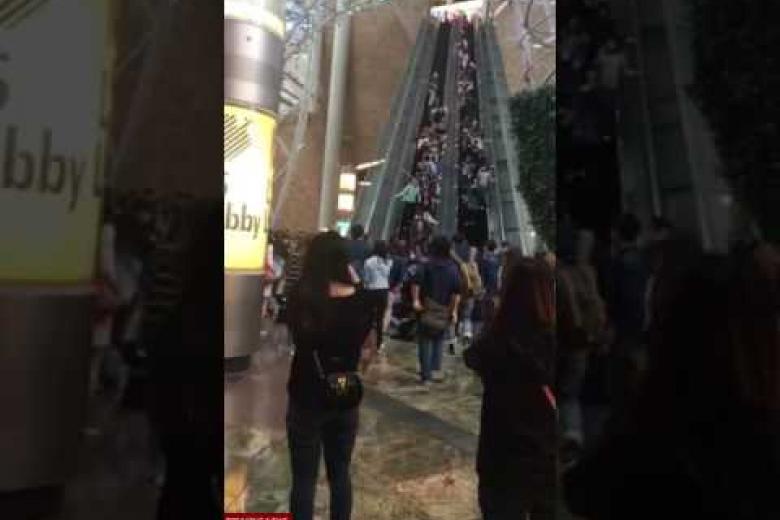 Escalator accident at Hong Kong's Langham Place: Technicians arrested ...