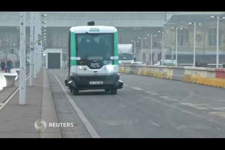 First self-driving bus line opens in Paris | The Straits Times
