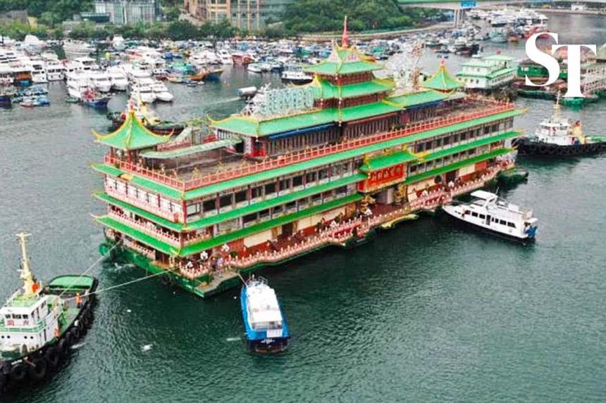 Hong Kong's famed floating restaurant Jumbo towed away after half a ...